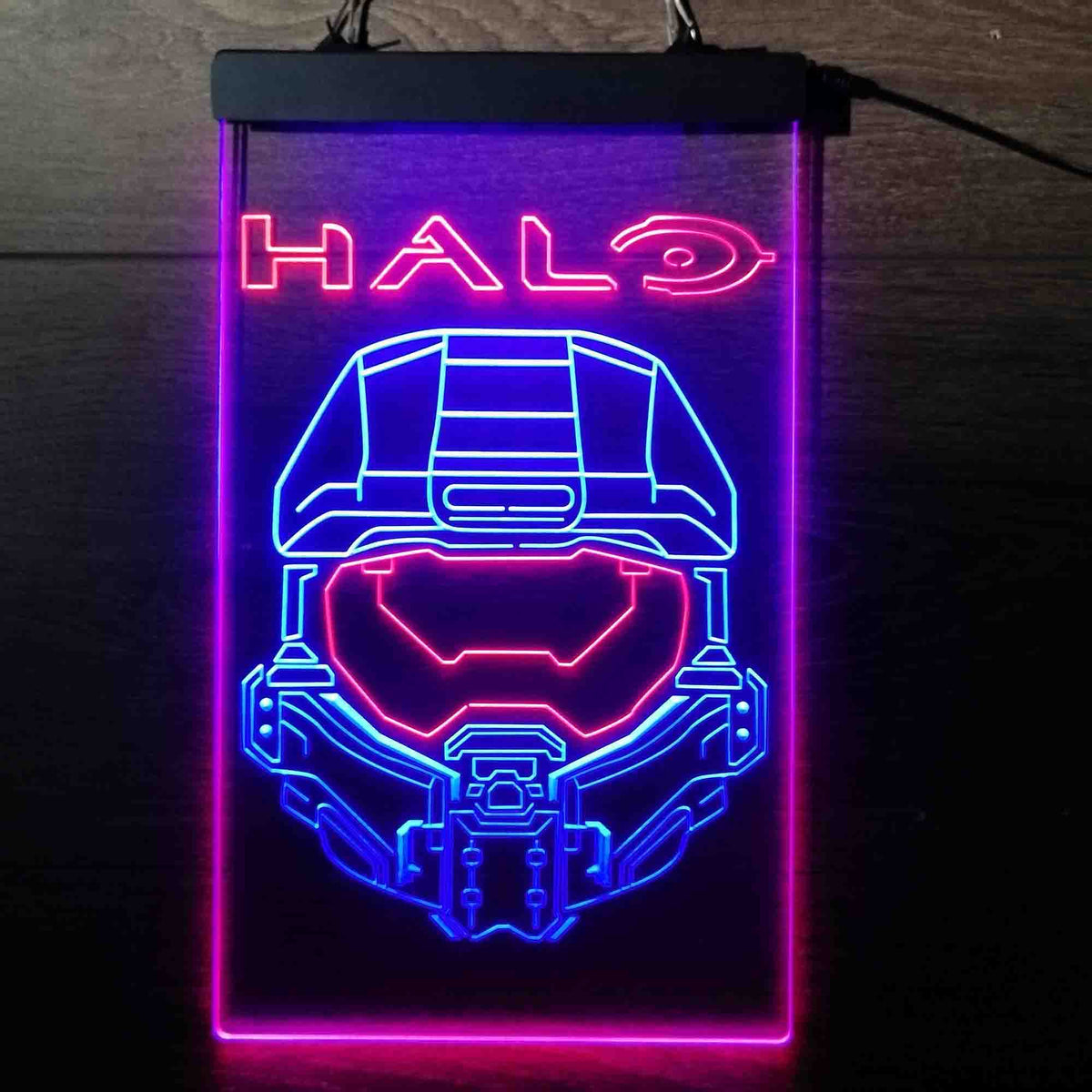 Halo Infinite Master Chief Helmet Neon Sign - LED LAB CAVE