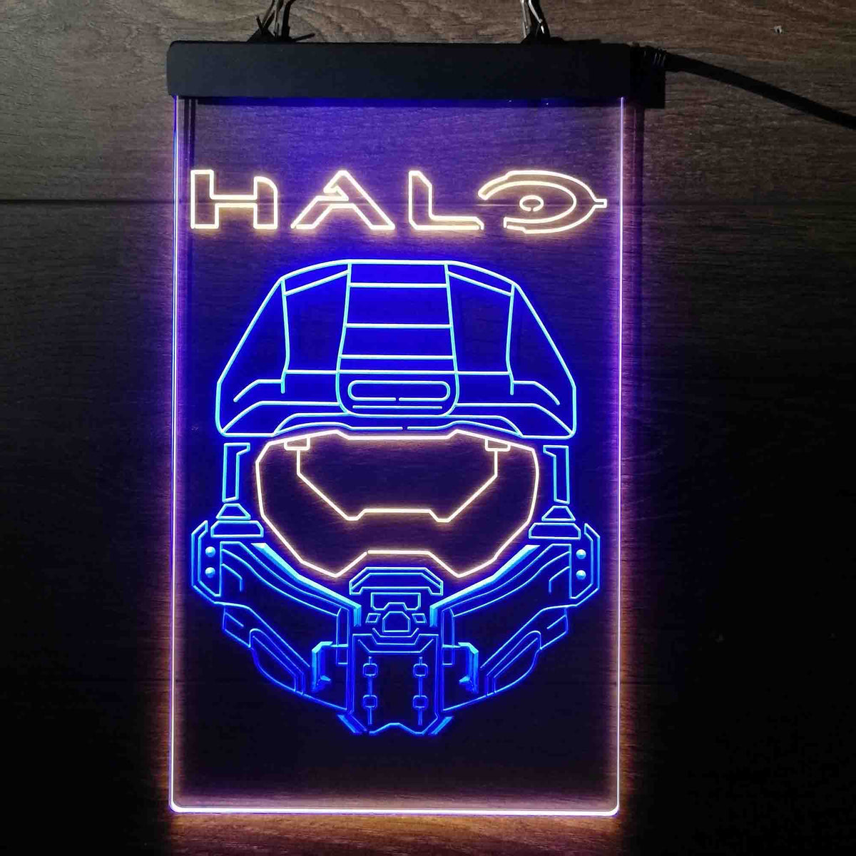 Halo Infinite Master Chief Helmet Neon Sign - LED LAB CAVE