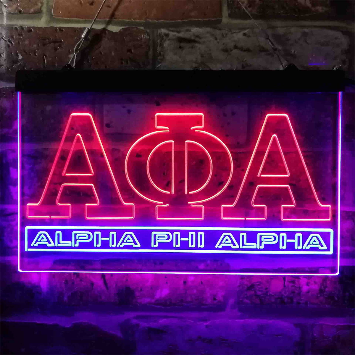 Alpha Phi Alpha Logo Neon Sign - LED LAB CAVE