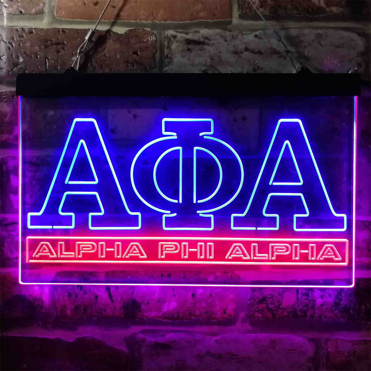Alpha Phi Alpha Logo Neon Sign - LED LAB CAVE