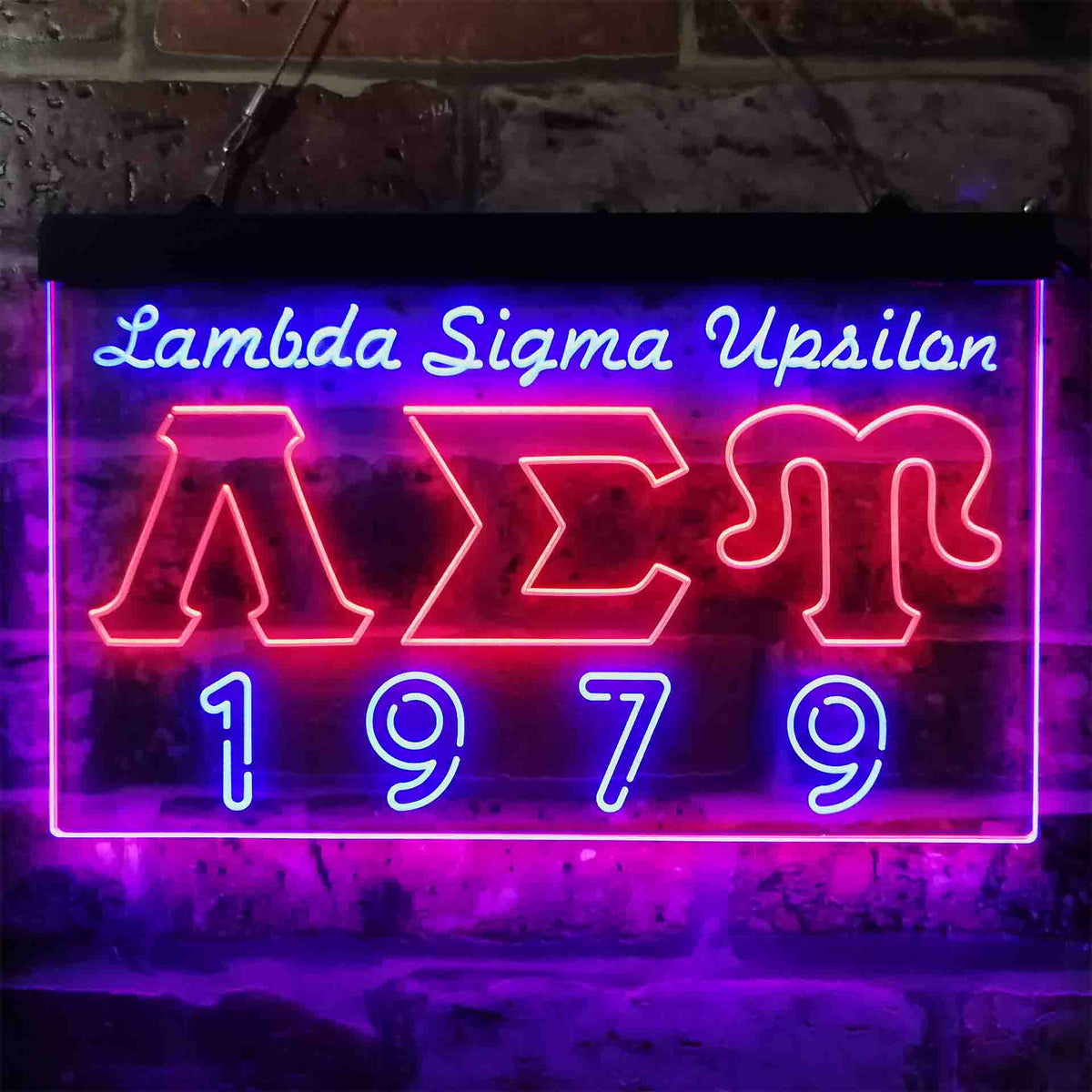 Lambda Sigma Upsilon 1979 Fraternity Greek Letter Organization Neon ...