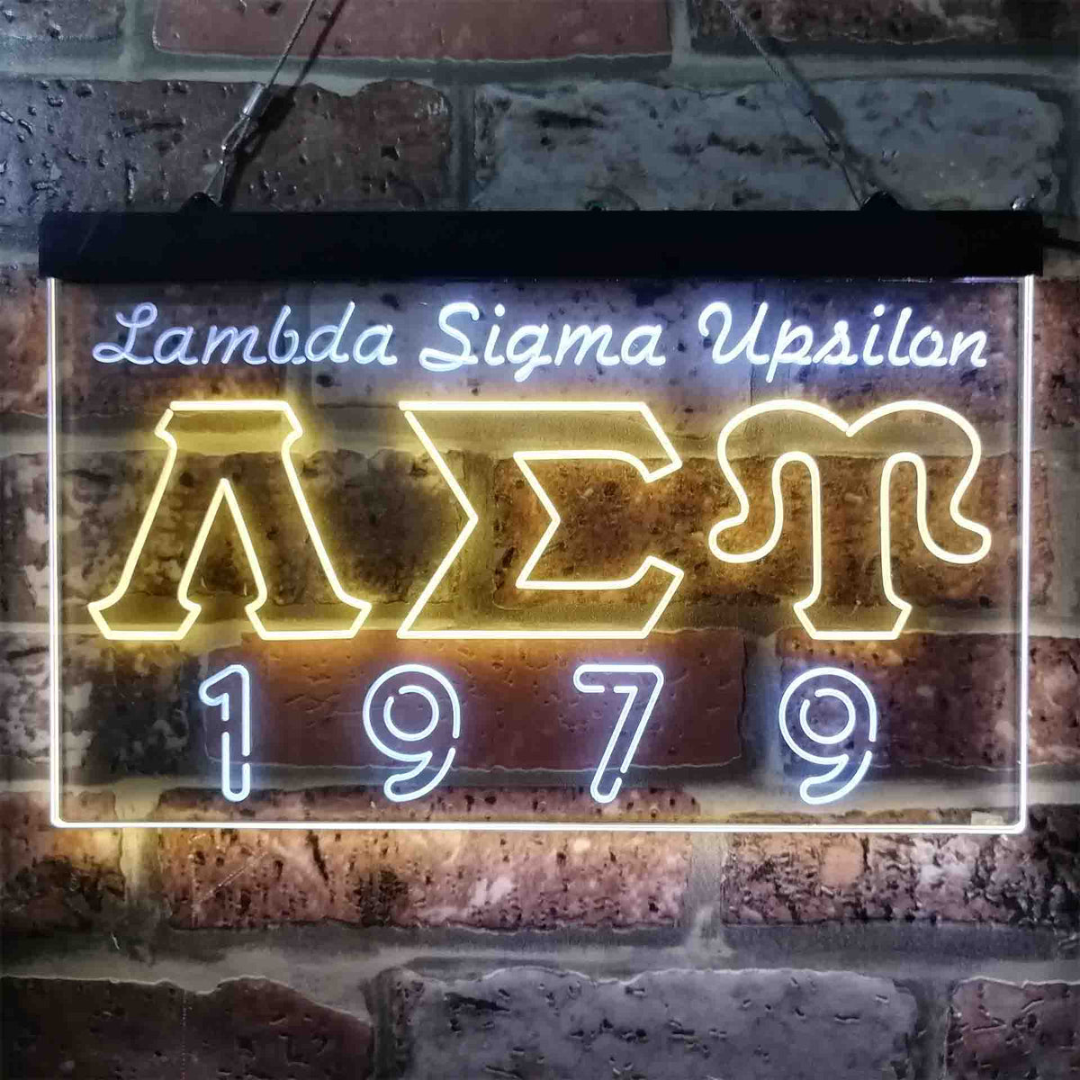 Lambda Sigma Upsilon 1979 Fraternity Greek Letter Organization Neon ...