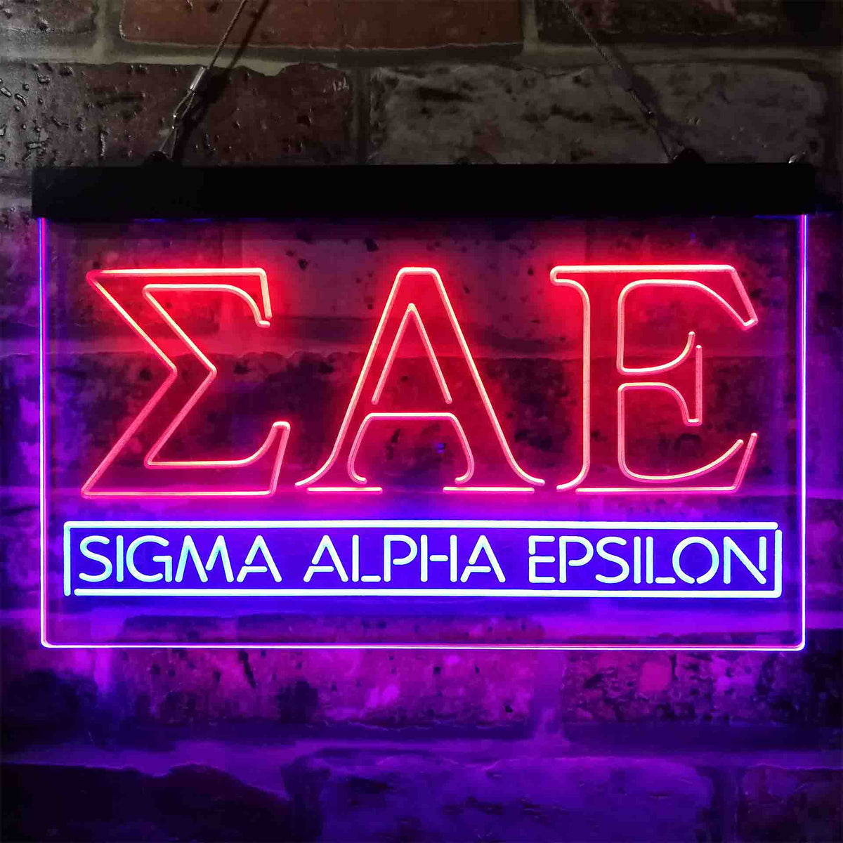 Sigma Alpha Epsilon Fraternity Greek Letter Organization Neon Sign ...