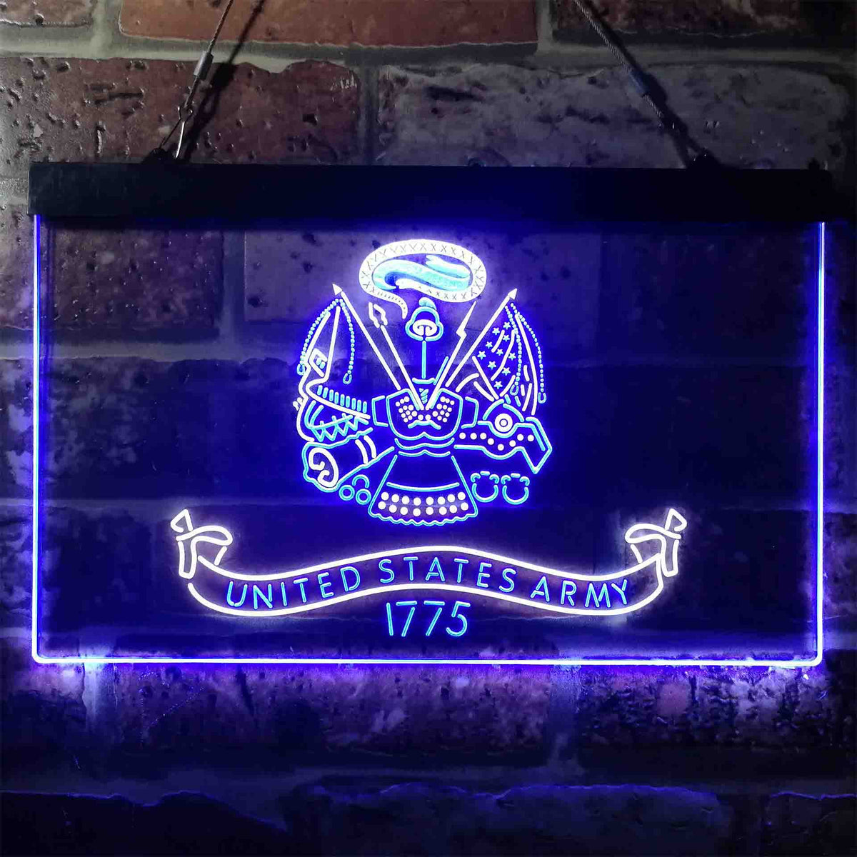 US Army 1775 Badge Military Neon Sign - LED LAB CAVE