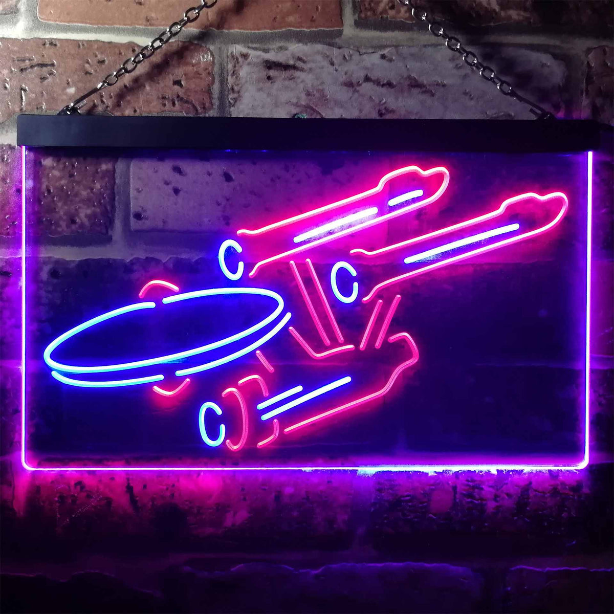 Star Trek Enterprise Space Ship Neon Sign - LED LAB CAVE