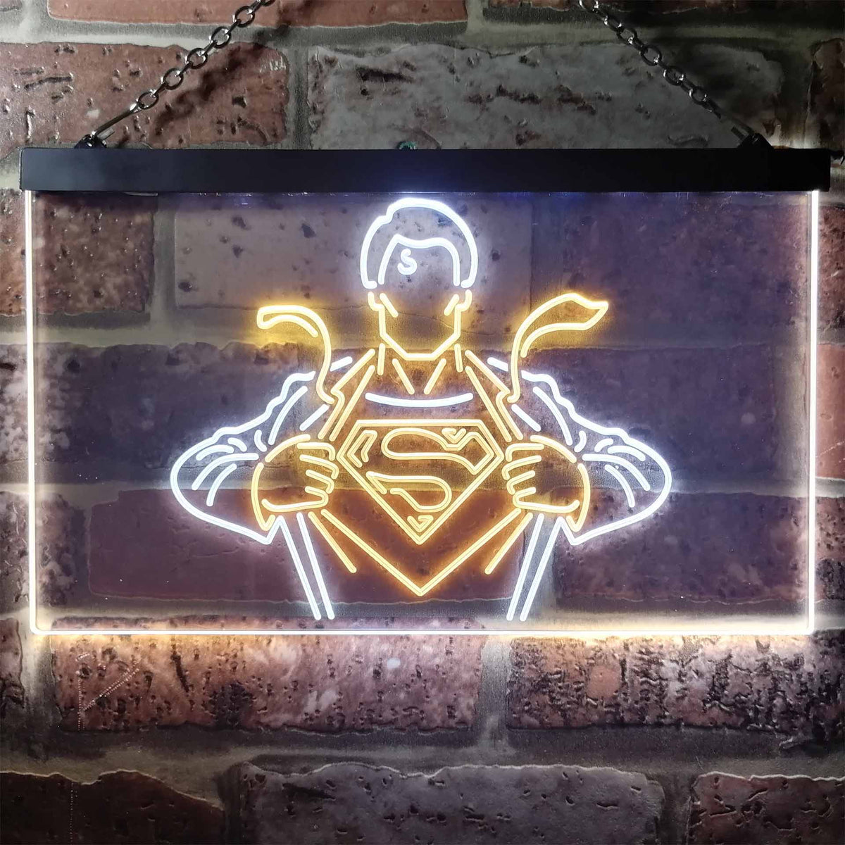 Superman Hero Neon Sign - LED LAB CAVE