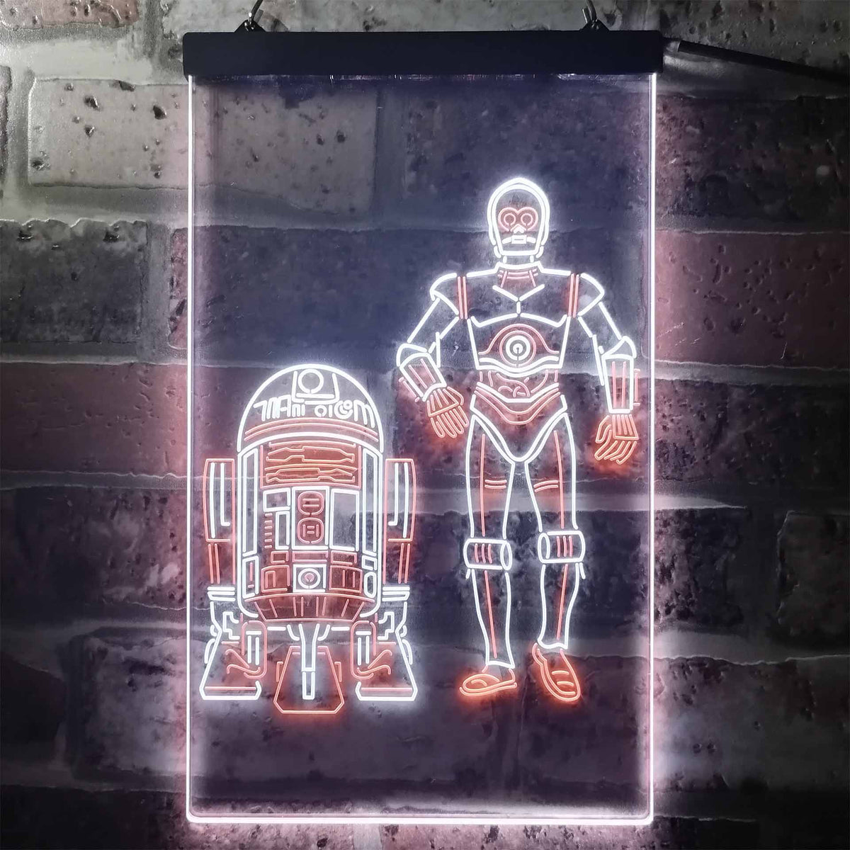 R2D2 C3PO Star Wars Neon Sign - LED LAB CAVE