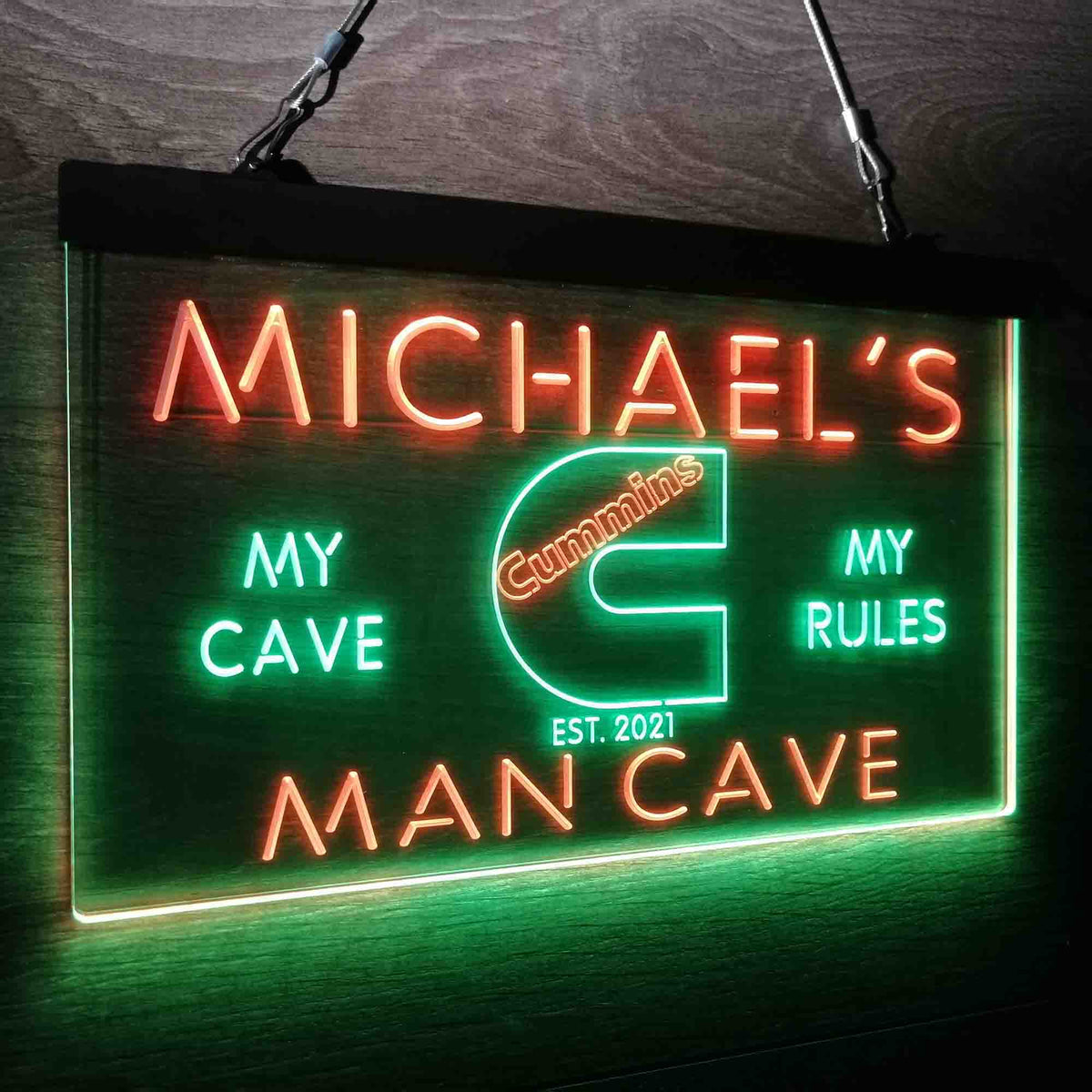 Cummins Truck Personalized Neon Sign