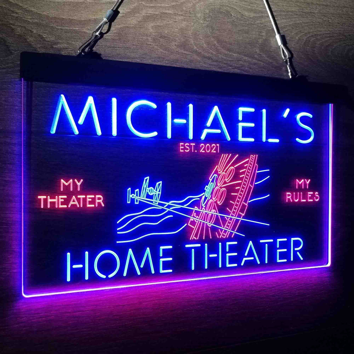 Star Wars Millenium Falcon Personalized Neon Sign