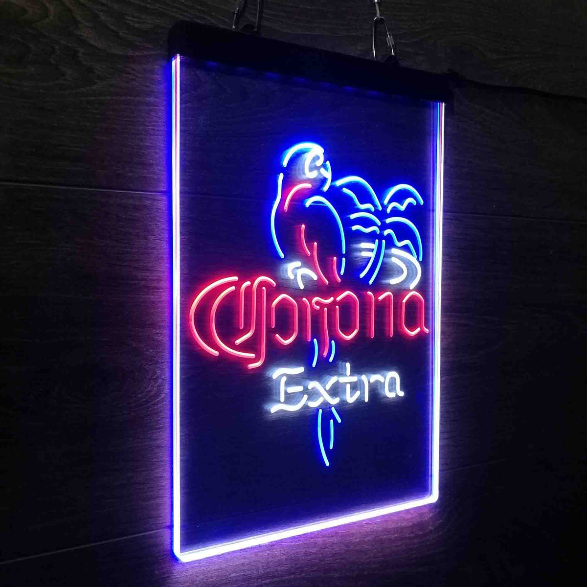 Corona Extra Parrot Bird Palm Tree Led New Sign | LED LAB CAVE