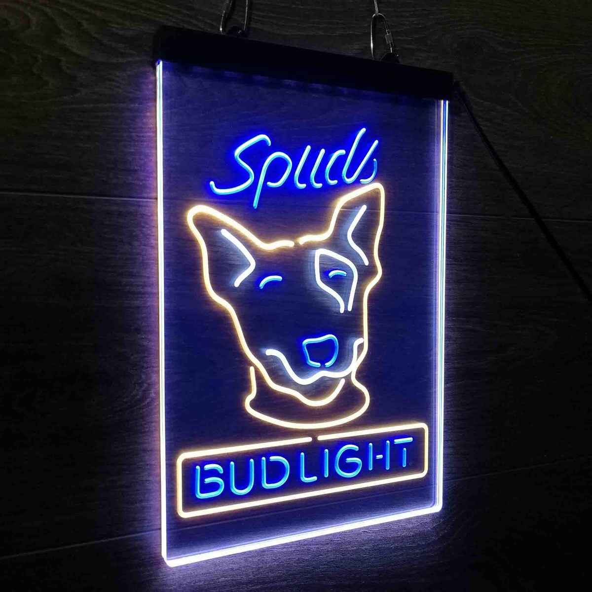 Drink Up Spuds Mackenzie Bud Light Led New Sign | LED LAB CAVE