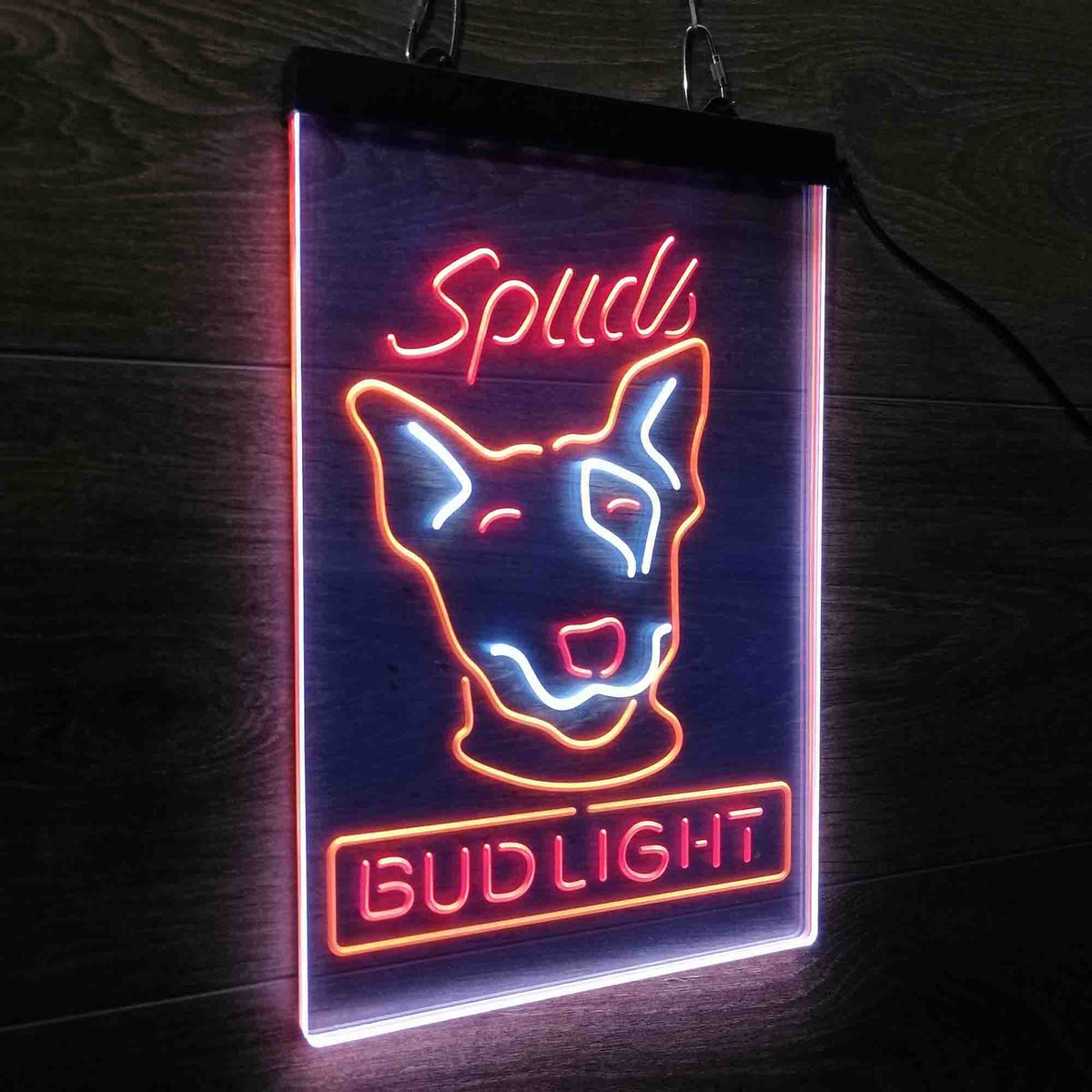 Drink Up Spuds Mackenzie Bud Light Led New Sign | LED LAB CAVE