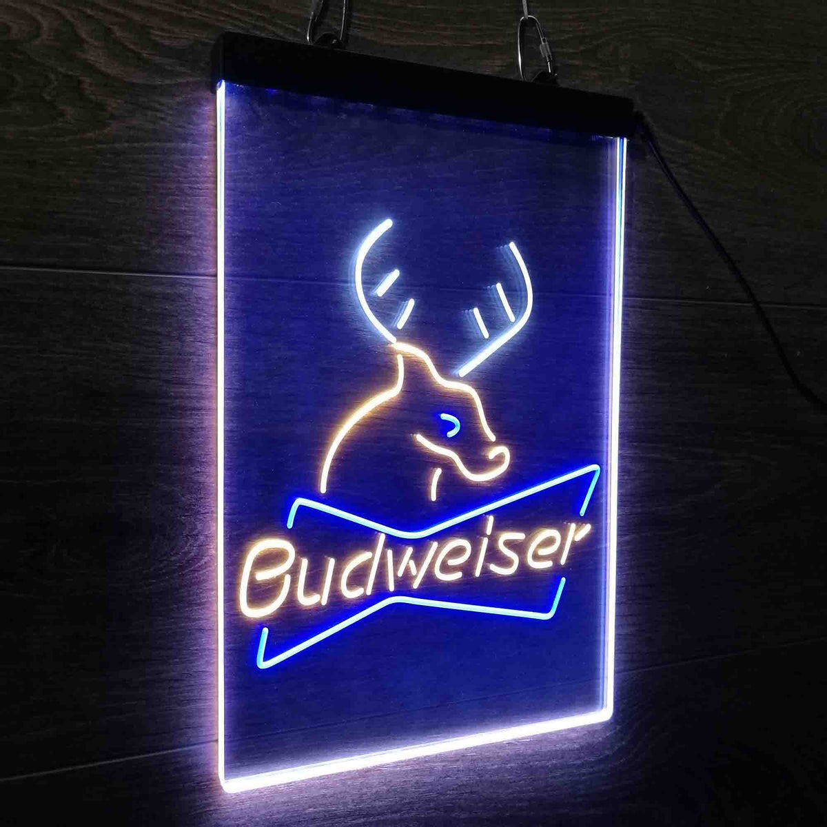 Budweiser Deer Hunting Cabin Led New Sign | LED LAB CAVE