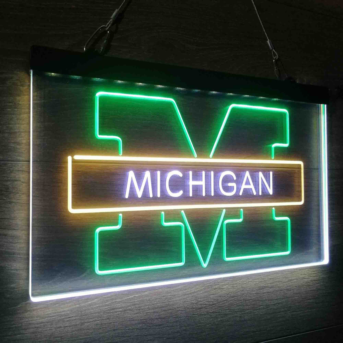 Michigan Sport Team Basketball Led New Sign | LED LAB CAVE