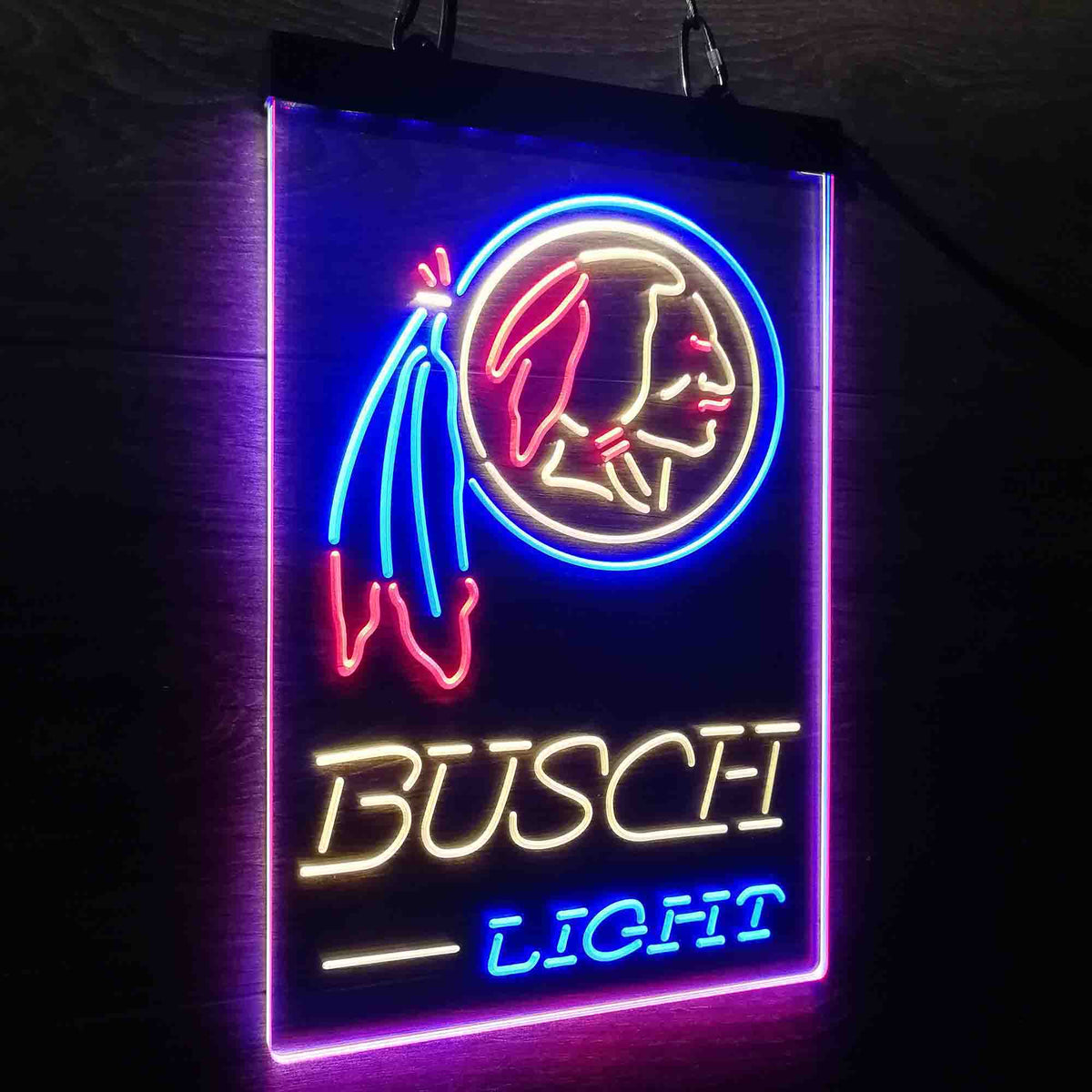 Washington Red Team Busch Led New Sign | LED LAB CAVE