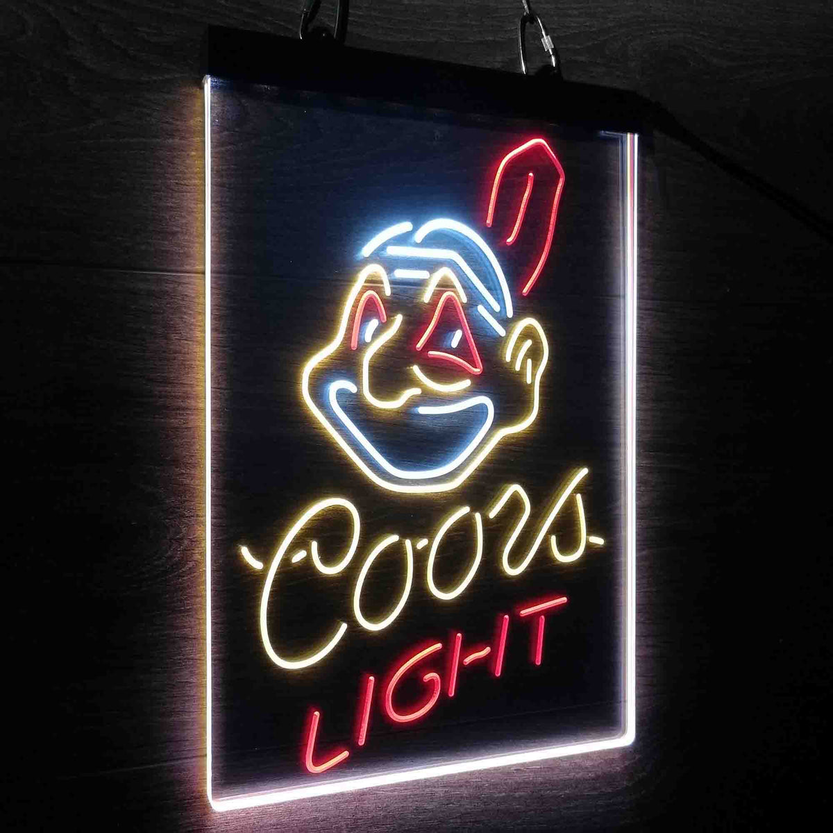 Coors Cleveland Indians Coors Light Led New Sign | LED LAB CAVE