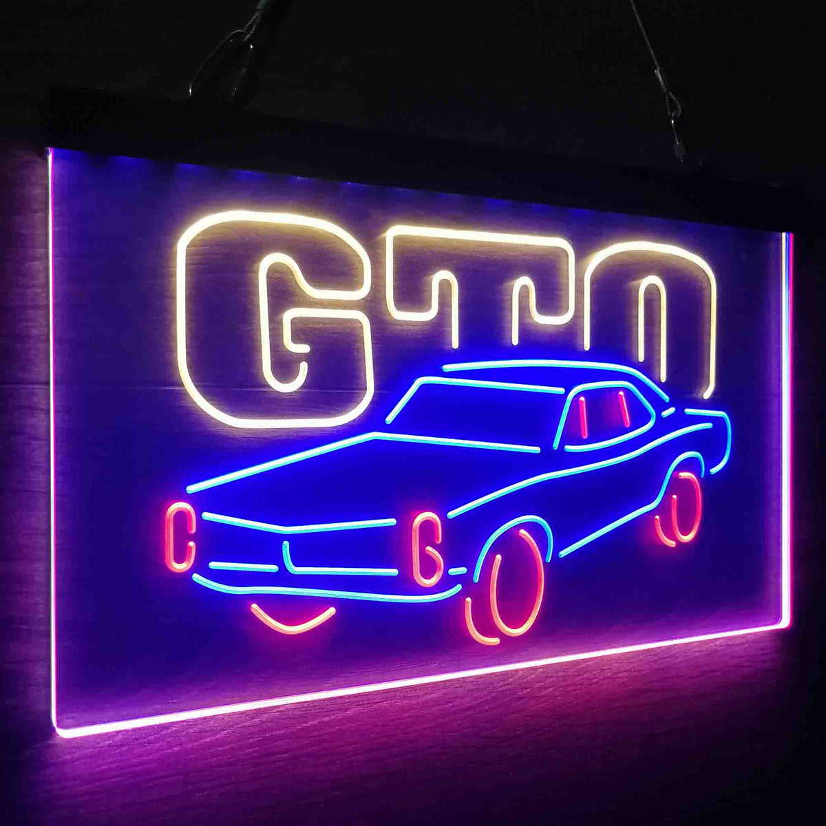 GM American Auto Pontiac GTO Led New Sign | LED LAB CAVE