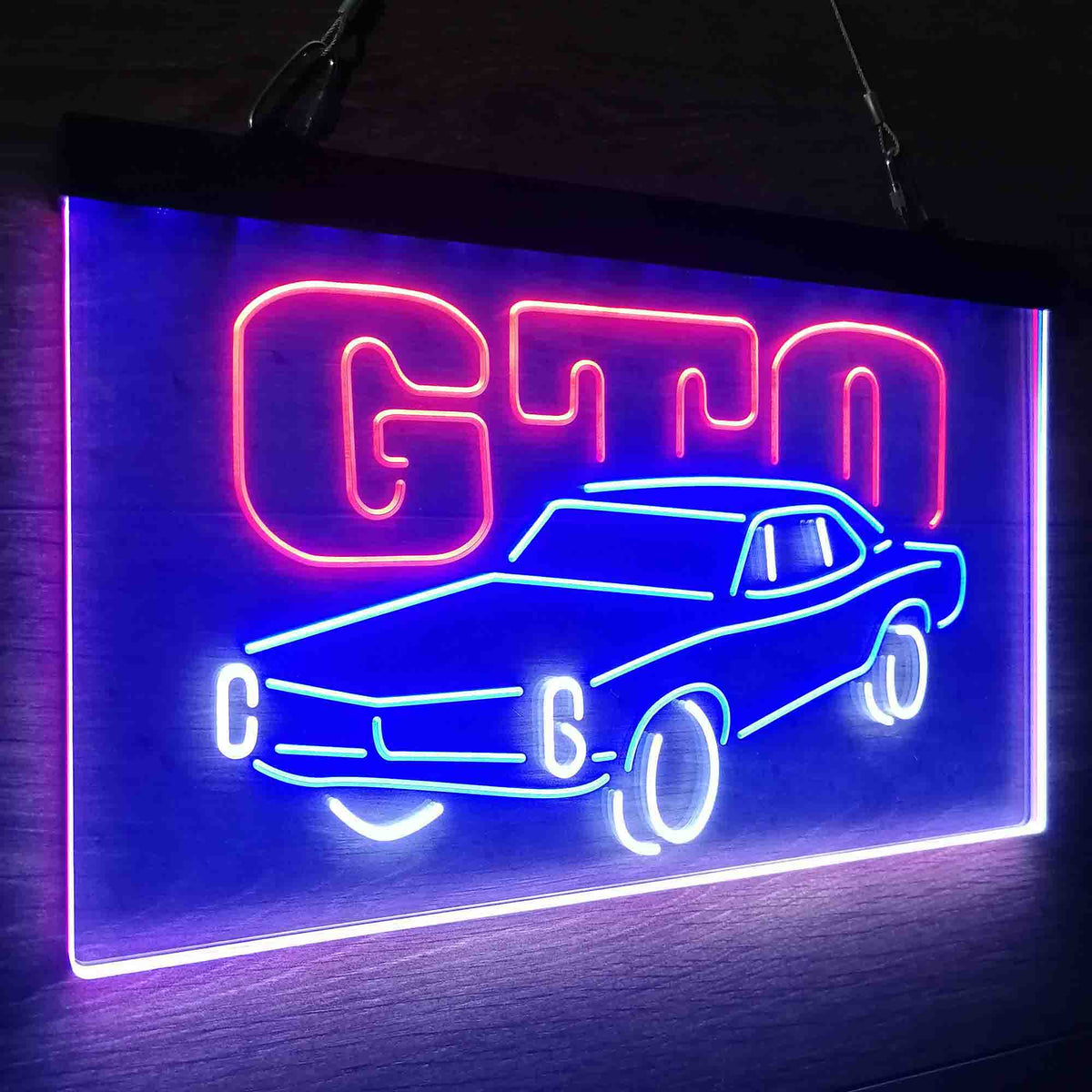GM American Auto Pontiac GTO Led New Sign | LED LAB CAVE