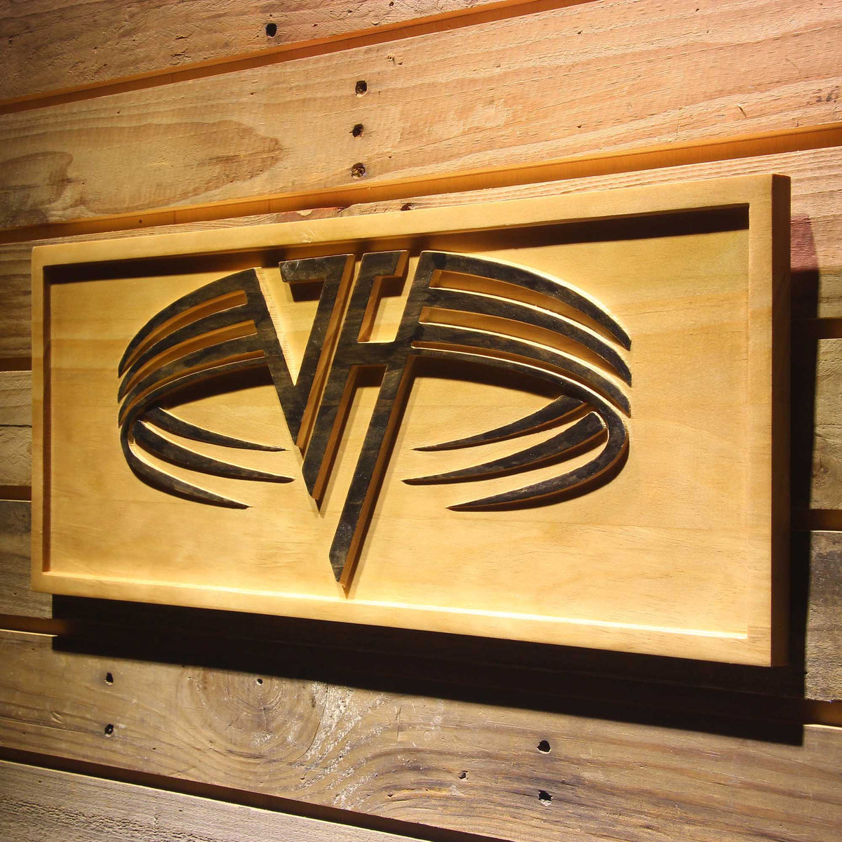 Van Halen Wooden Sign | LEDLABCAVE