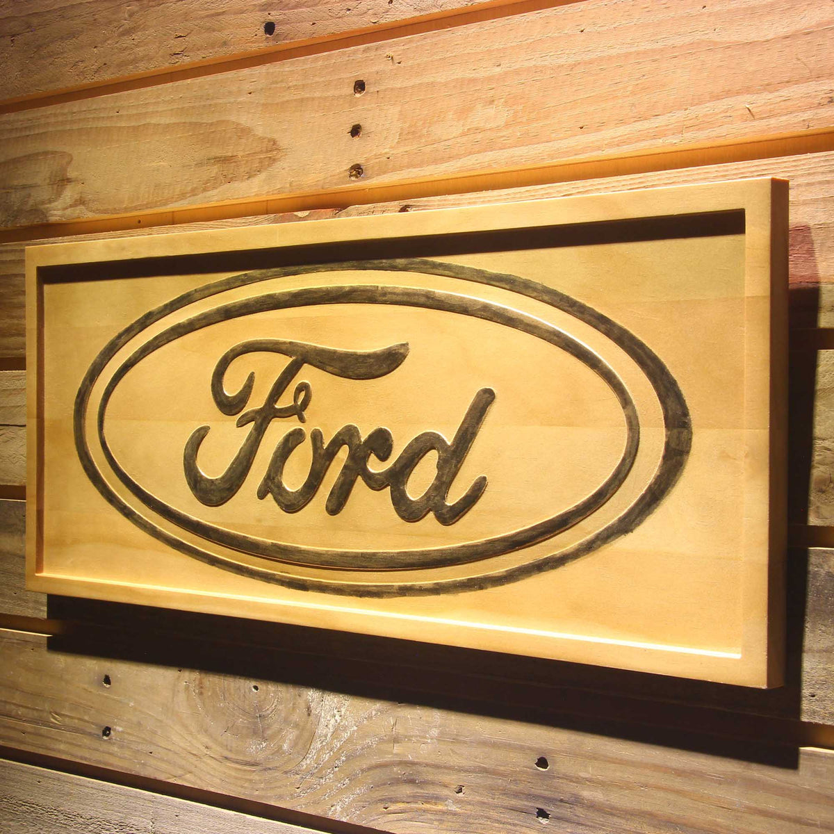 Ford Wooden Sign | LEDLABCAVE
