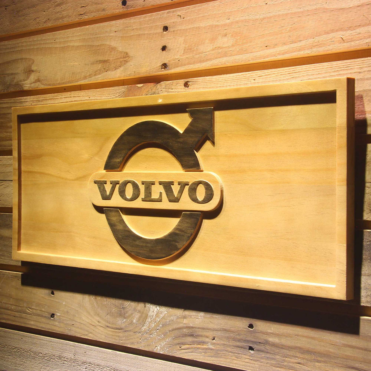 Volvo Wooden Sign | LEDLABCAVE