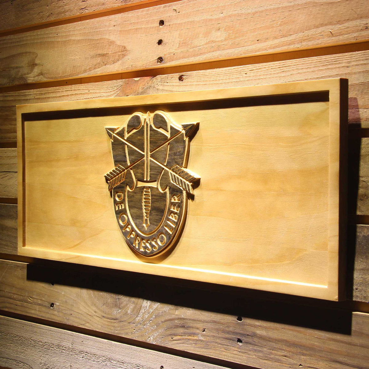USASFC US Army Special Forces Wooden Sign | LEDLABCAVE